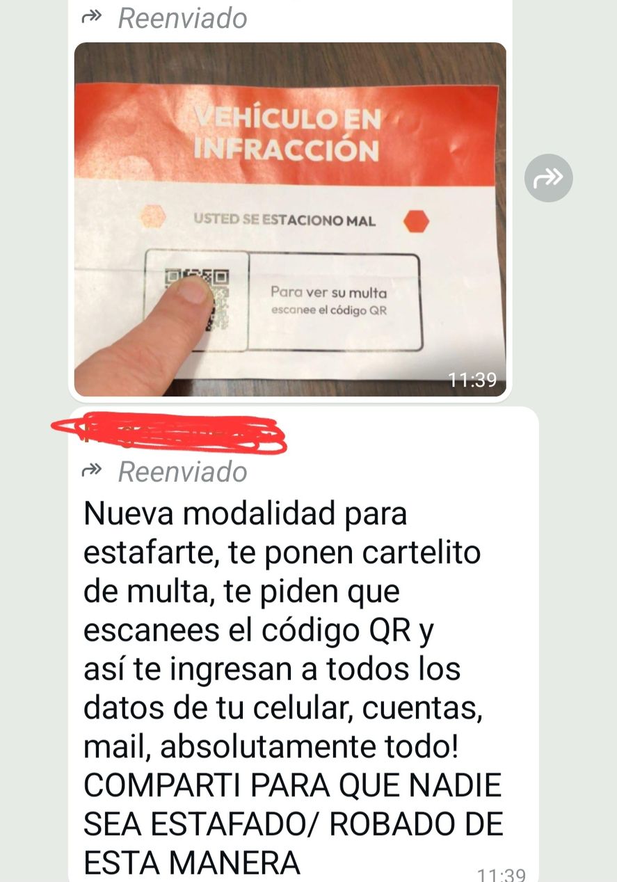 El falso código QR de las multas de estacionamiento: Estafa y alarma ...