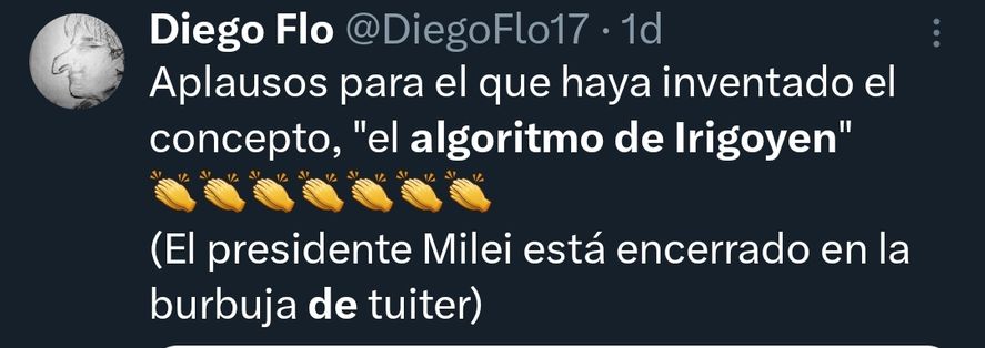 Javier Milei enojado por el ingenioso paralelismo del "Algoritmo de ...